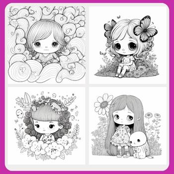 Cute Girls Coloring Pages | Made By Teachers