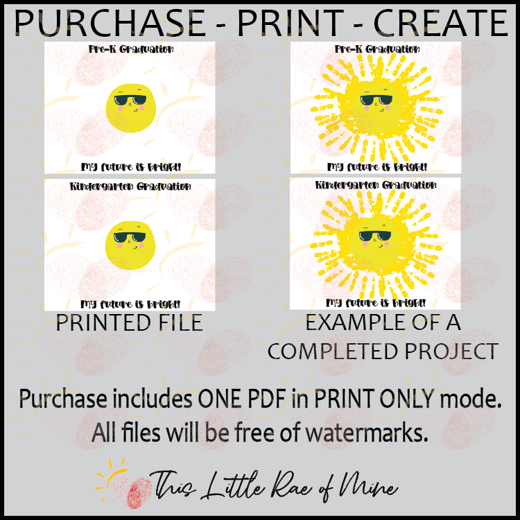 Sun - My future is bright - Graduation Day - Preschool - PreK - kinder ...