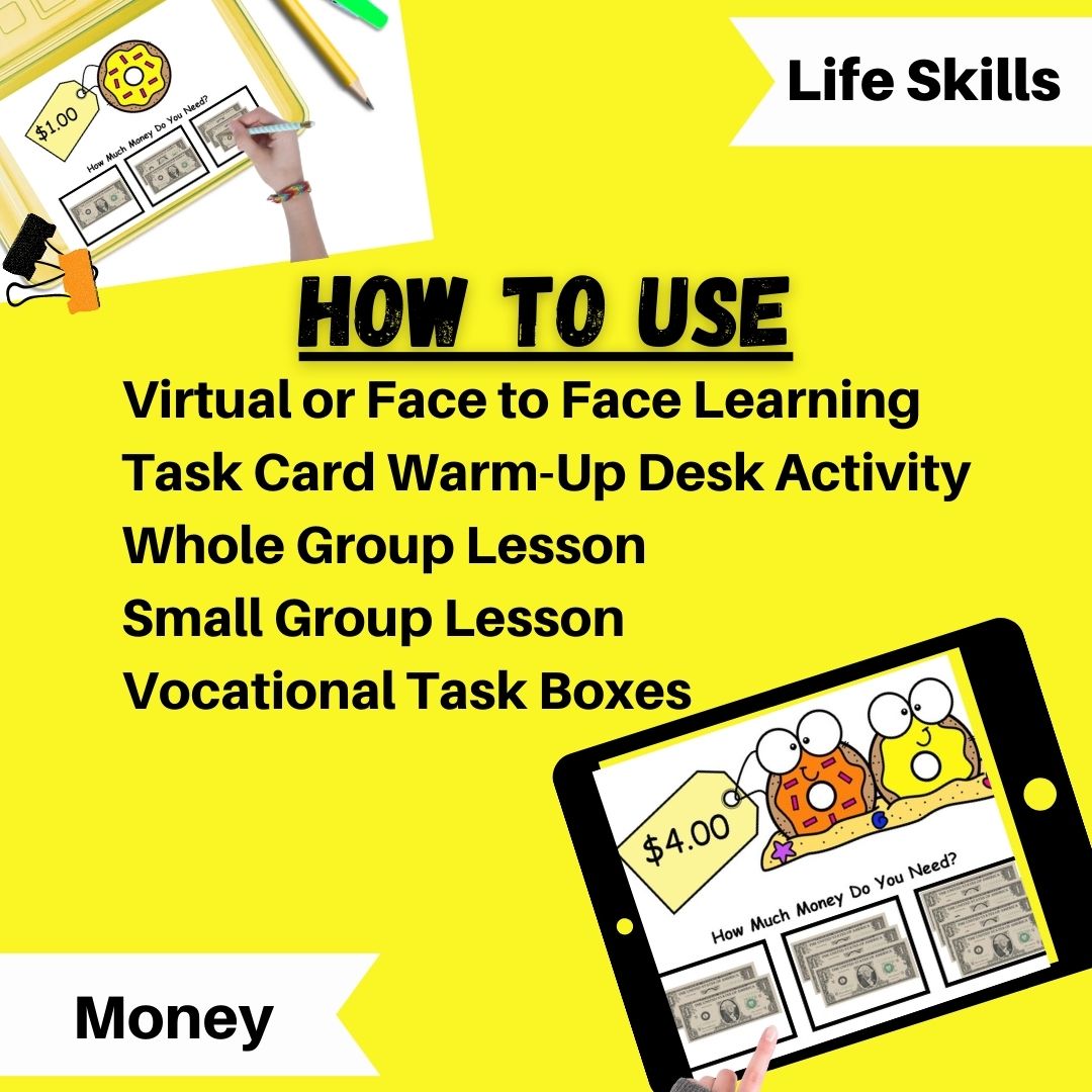 Summer Identify and Count Money w/ Next Dollar Up + Task Cards | Made ...