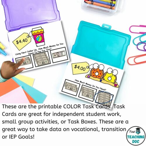 Summer Identify and Count Money w/ Next Dollar Up + Task Cards | Made ...