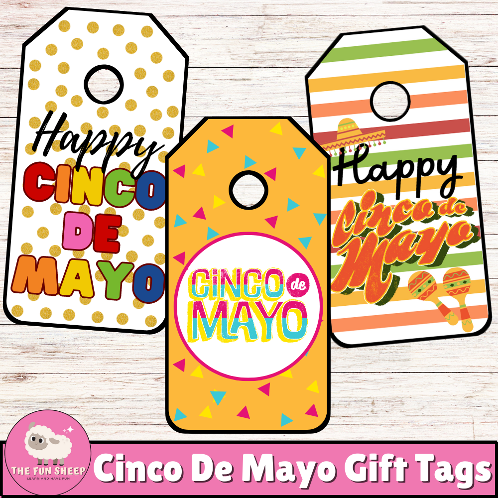 Cinco De Mayo Gift Tags | Happy Cinco de Mayo Gift Tags for Teacher and ...