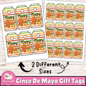 Cinco De Mayo Gift Tags | Happy Cinco de Mayo Gift Tags for Teacher and ...