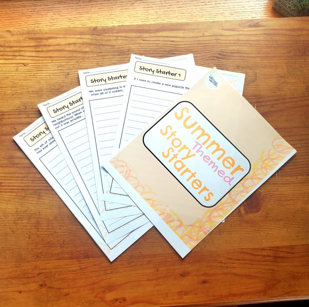 Summer Themed Story Starters Creative Writing Activity or Warm-Up for ...