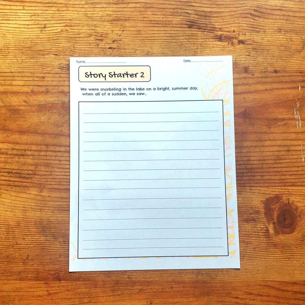 Summer Themed Story Starters Creative Writing Activity or Warm-Up for ...