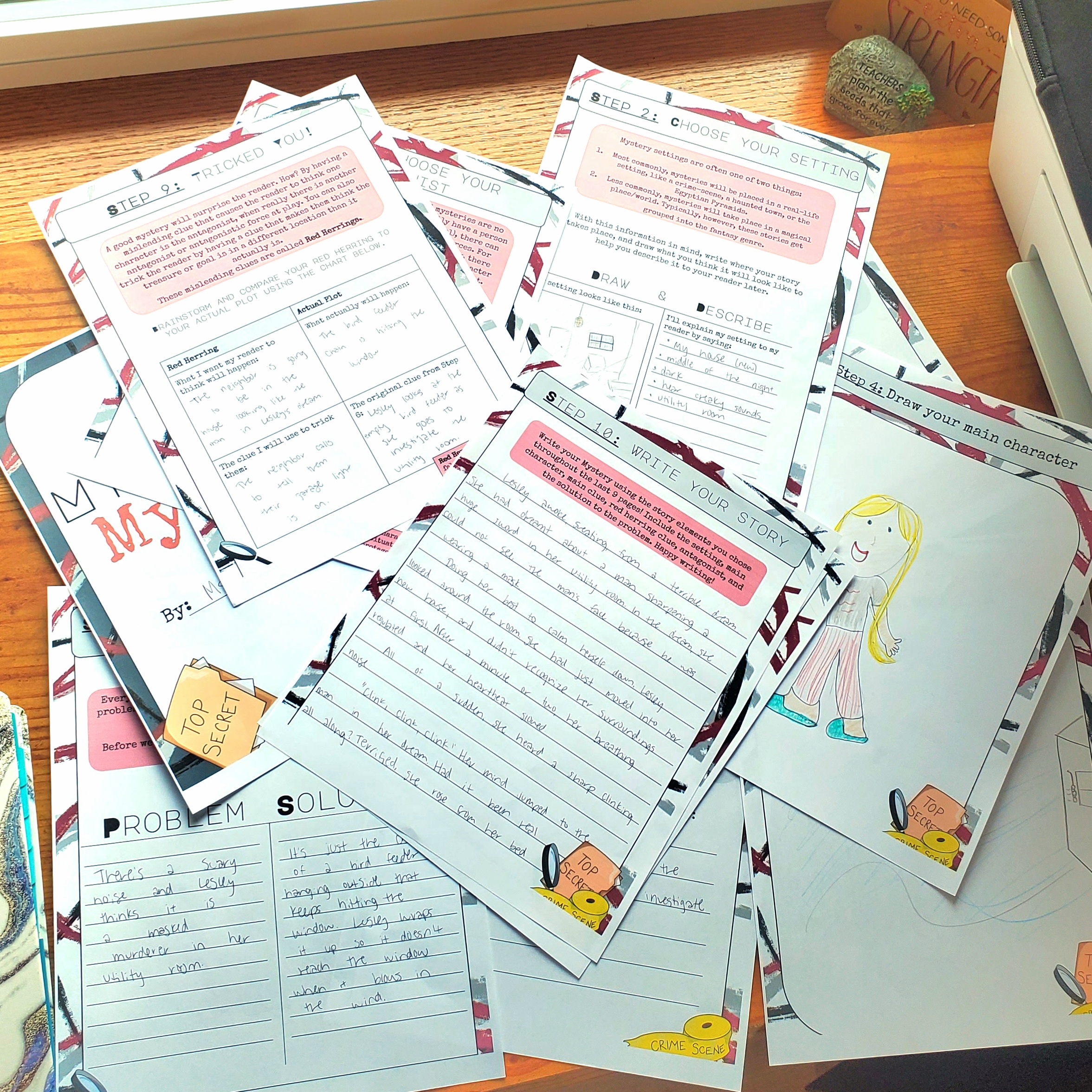 Fiction Writing - My Mystery Creative Writing Student Packet for Grades ...