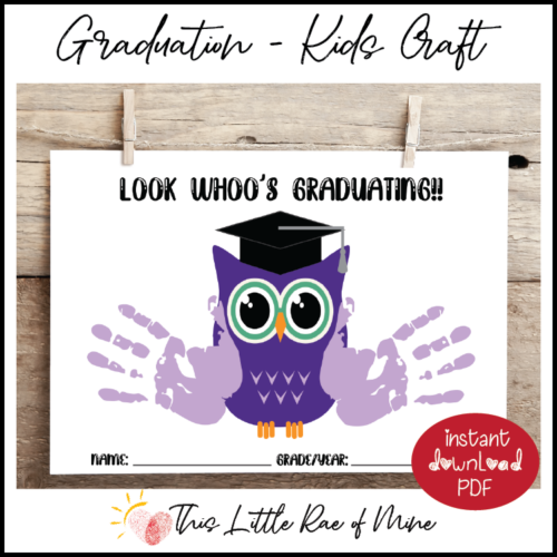 Owl - Graduation Day - Preschool - PreK kindergarten – keepsake | Made ...