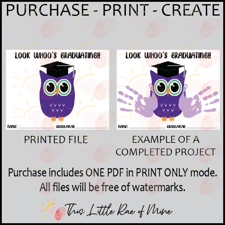Owl - Graduation Day - Preschool - PreK kindergarten – keepsake | Made ...