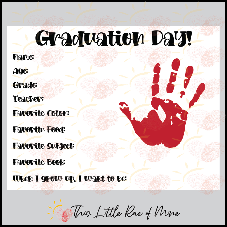 Graduation Day - Preschool - PreK kindergarten – keepsake | Made By ...