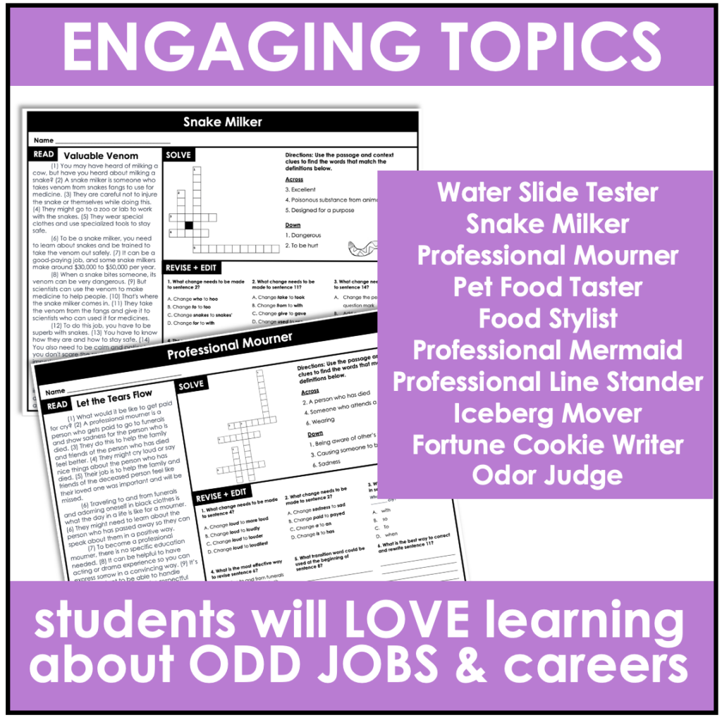 Revising and Editing Practice 3rd Grade Passages with Opinion Writing ...