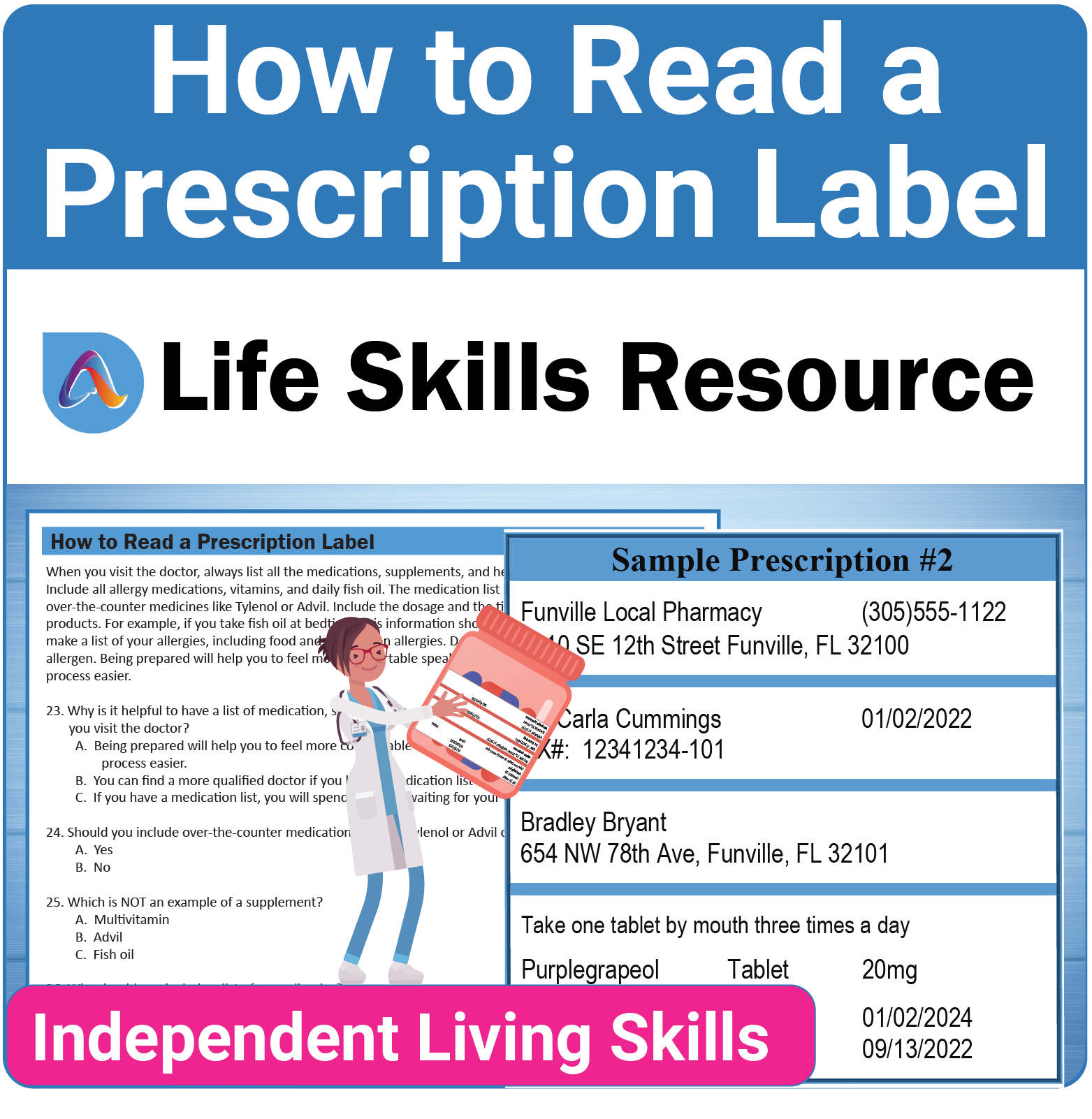 Prescription Label Example