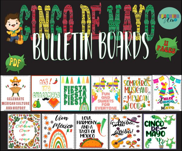 CINCO DE MAYO Bulletin Boards Cinco de mayo Posters for Classroom ...