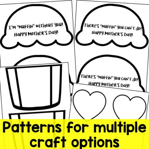 Mothers Day & Fathers Day Crafts Bundle Muffins with Mom, Donuts for ...