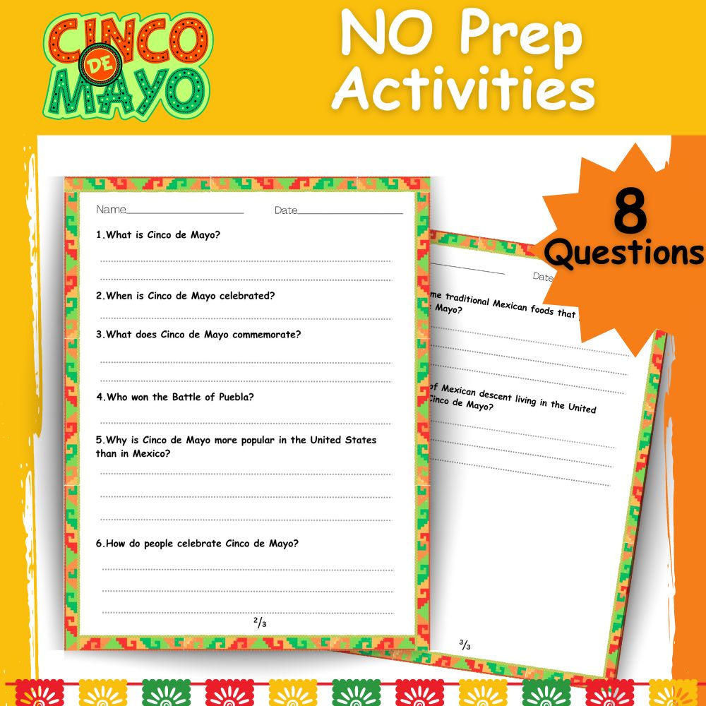 Cinco de Mayo Reading Comprehension l Mexican Fiesta | Made By Teachers