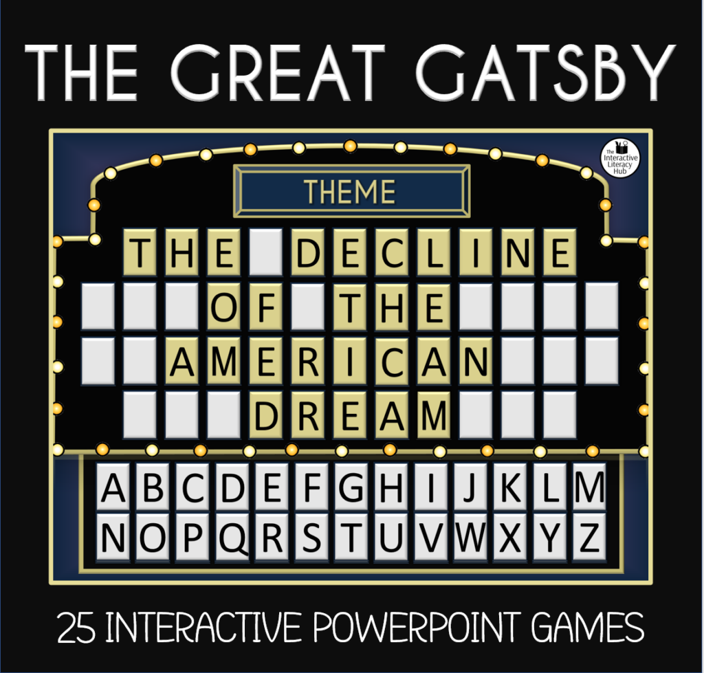 The Great Gatsby - PowerPoint Games - Characters, Events, Quotes ...