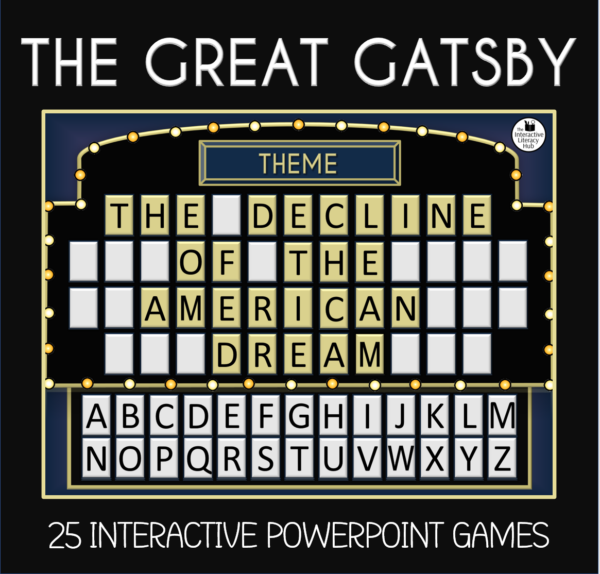 The Great Gatsby - PowerPoint Games - Characters, Events, Quotes ...