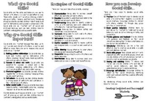 SOCIAL SKILLS BROCHURE | Made By Teachers