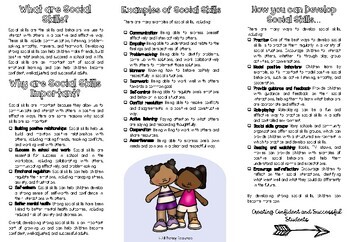 SOCIAL SKILLS BROCHURE | Made By Teachers
