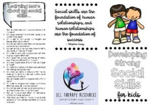 SOCIAL SKILLS BROCHURE | Made By Teachers