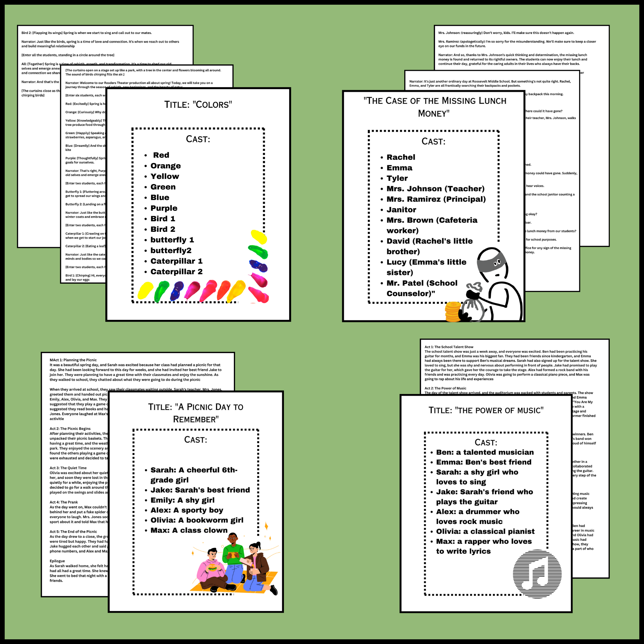 Spring Time Activities | Readers Theater For 4th to 6th grades | Made ...