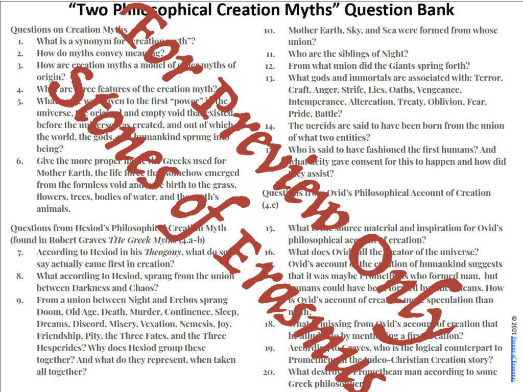 Orphic and Homeric Creation Myths: Mythology Series (Copy) | Made By ...