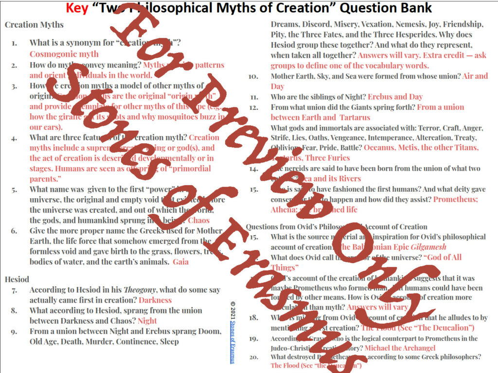 Orphic and Homeric Creation Myths: Mythology Series (Copy) | Made By ...