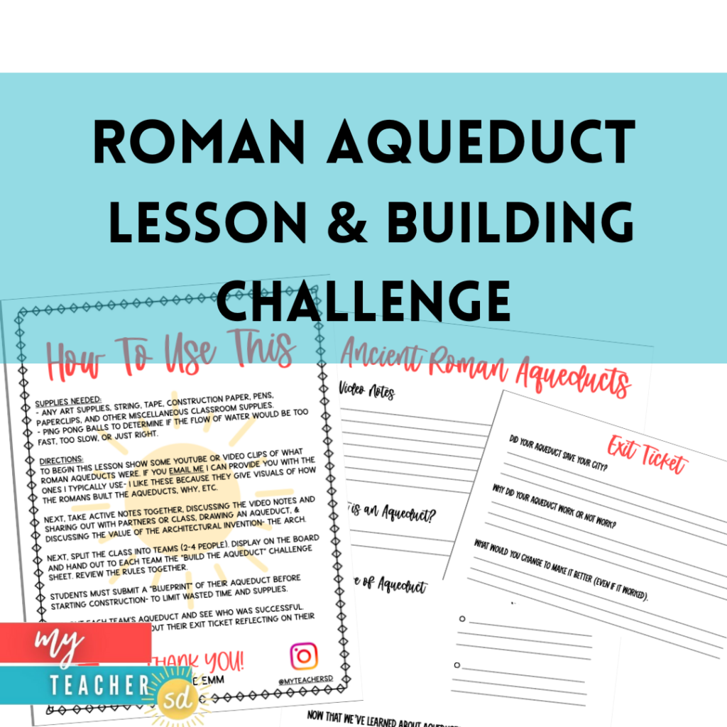 Roman Aqueduct STEM Lesson and Challenge | Made By Teachers