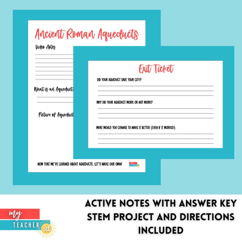 Roman Aqueduct STEM Lesson and Challenge | Made By Teachers