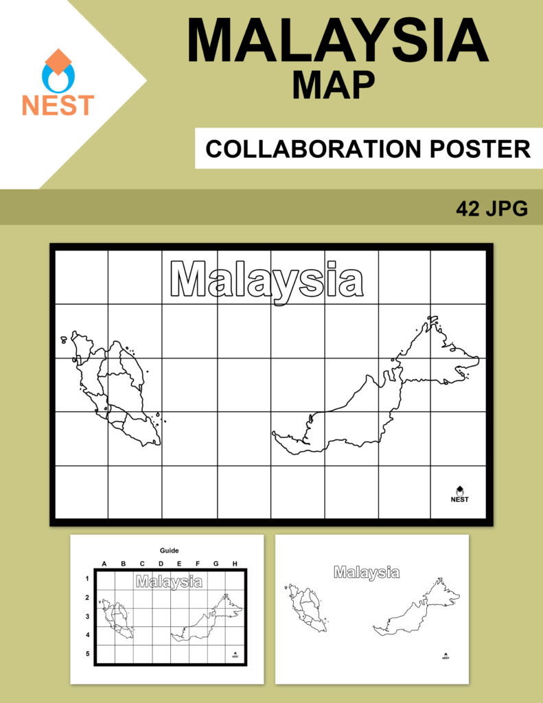 Malaysia Map Collaboration Poster | Made By Teachers