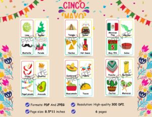 Cinco de Mayo Flashcards for Fun and Festive Learning (No Alcohol ...