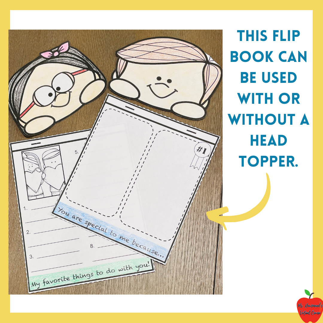 Father's Day Flip Book | Art Craft and Writing Prompt Activity (K-2 ...