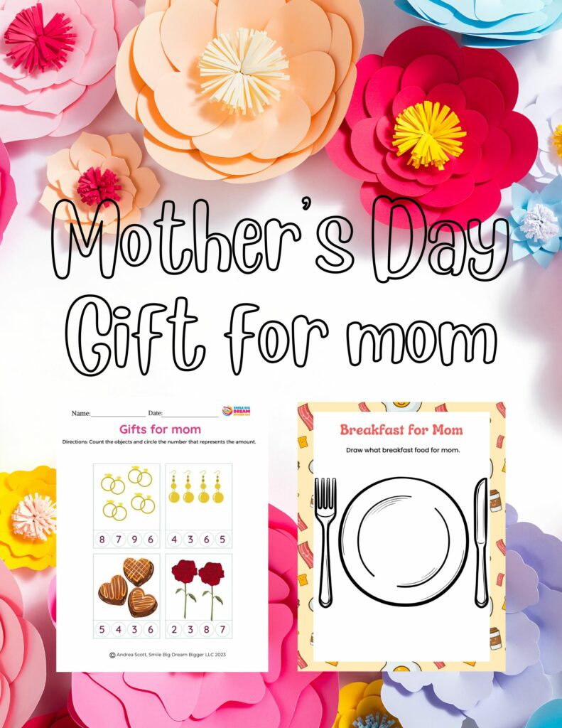 PreK Spanish Mother's Day Gift: Flower for Mom| Mom's First Mother's ...