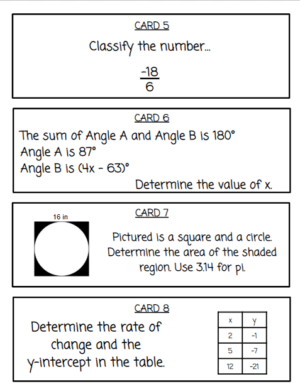 7th Grade Math STAAR Relay Race Game Review | Made By Teachers