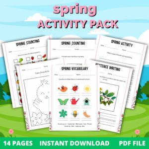 Spring Activity Pack, Classroom Activities, Spring Activity Printable ...