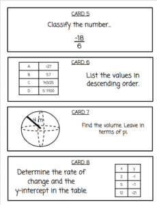 8th Grade Math STAAR Relay Race Game Review | Made By Teachers