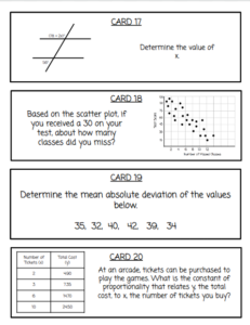 8th Grade Math STAAR Relay Race Game Review | Made By Teachers
