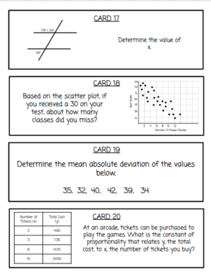 8th Grade Math STAAR Relay Race Game Review | Made By Teachers