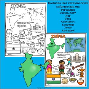 India Fact Sheet for Early Readers | Made By Teachers