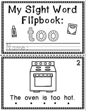 Sight Word Flip Book (Flipbook) - TOO | Made By Teachers