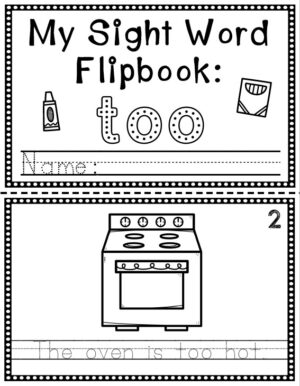 Sight Word Flip Book (Flipbook) - TOO | Made By Teachers