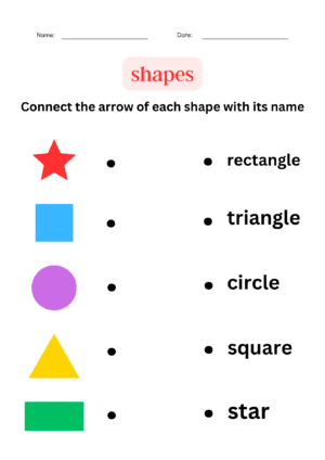 coloring and printable shapes 2D worksheets for grade 1, 2, 3 | Made By ...