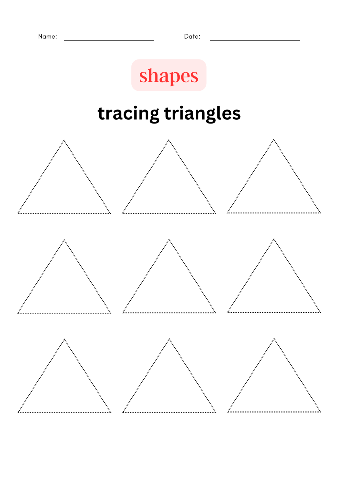 coloring and printable shapes 2D worksheets for grade 1, 2, 3 | Made By ...