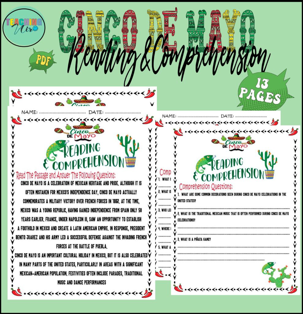 Mental Health Awareness Reading Comprehension Passages Activities ADHD ...