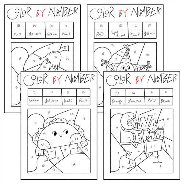 Cinco de Mayo Color by Number, Cinco de Mayo Color by Codes Worksheets ...