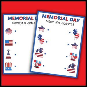 Memorial Day Picture Matching | Patriotic Matching Game | Made By Teachers