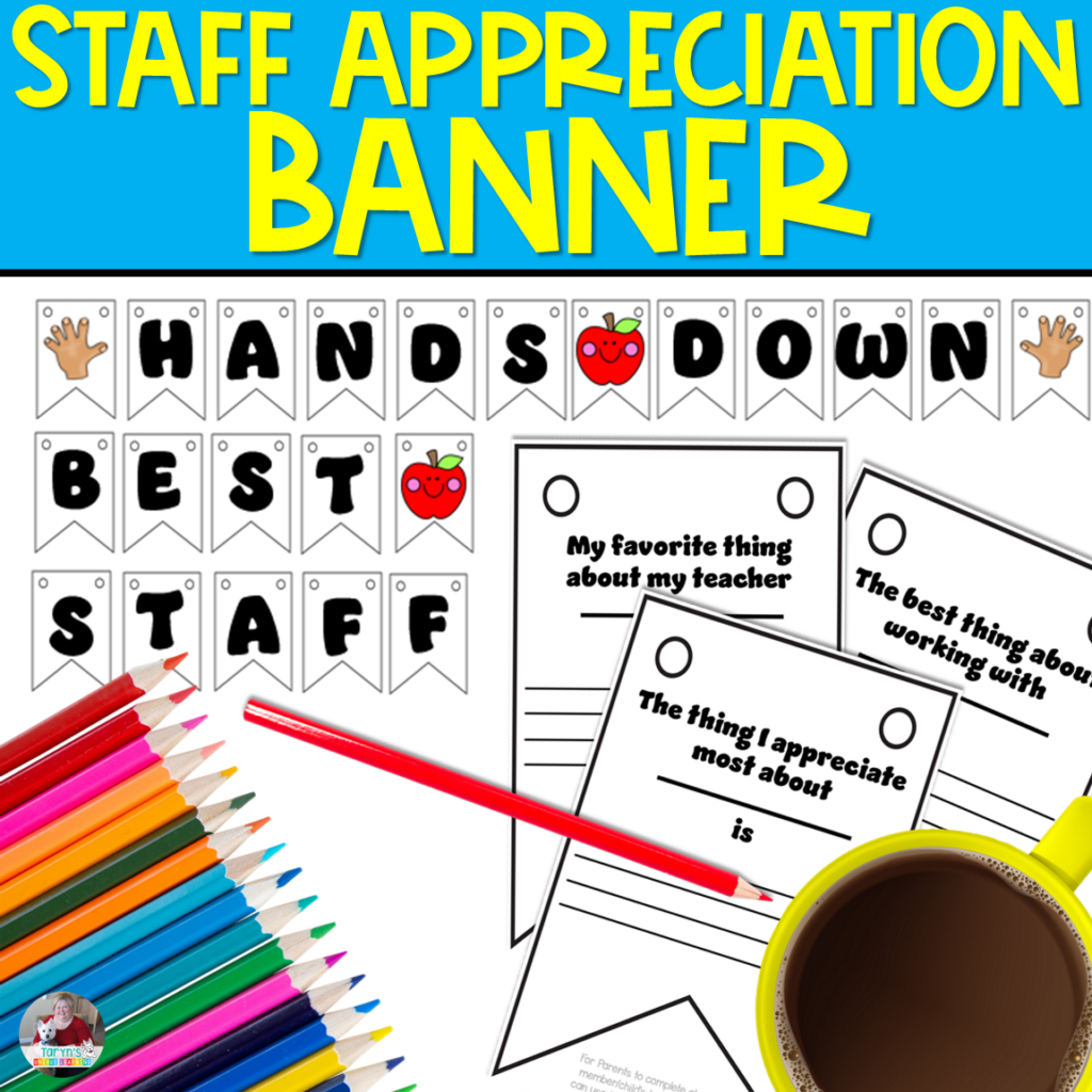 STAFF APPRECIATION BANNER | Staff Morale | Teacher Appreciation | Made ...