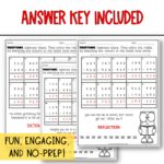 3 Digit Subtraction with Regrouping Riddle/Math Puzzle Riddle Activity ...