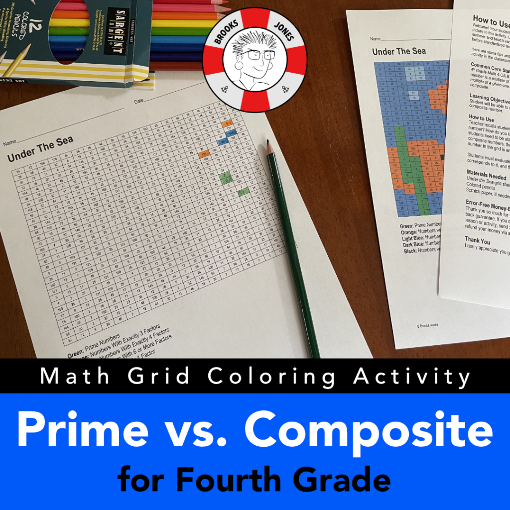 Math Grid Coloring Activity for Grade 4: Prime vs. Composite Numbers ... Math Grid Coloring Activity for Grade 4: Prime vs. Composite Numbers ...