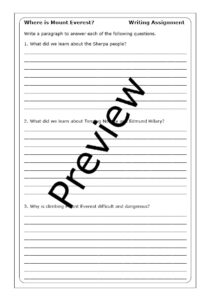 Nico Medina "Where Is Mount Everest?" worksheets | Made By Teachers