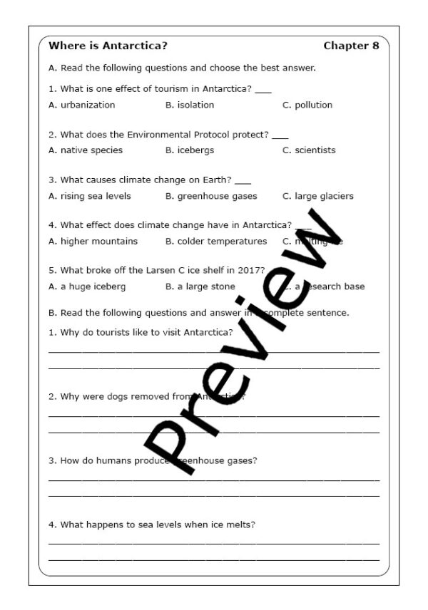 Sarah Fabiny "Where Is Antarctica?" worksheets | Made By Teachers