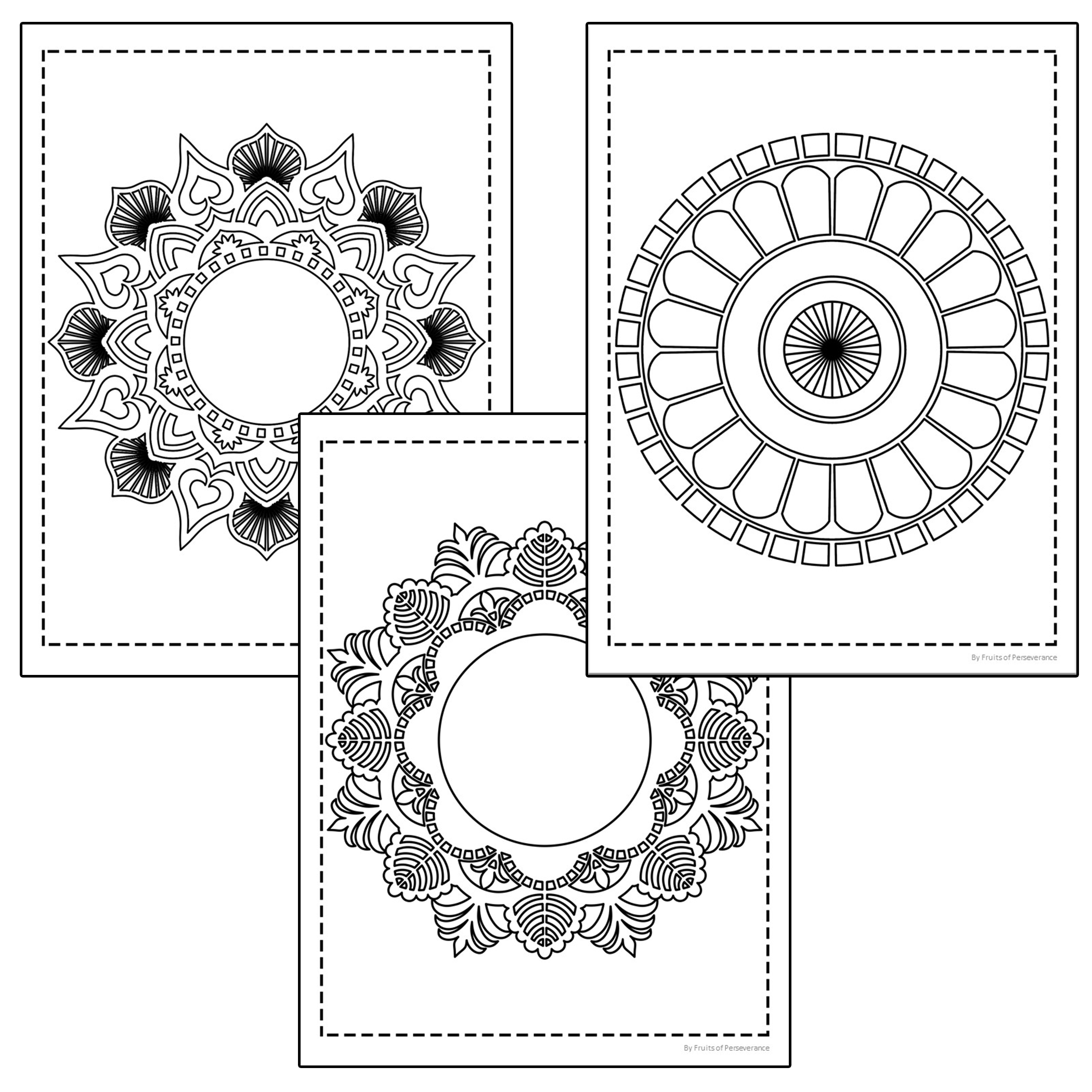 Spring Mandala Coloring Pages Set 2 | Fun End of Year Activity for ...